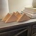 Set of 3 DIY Oak Triangle Blocks, DIY Wood Triangle Tree, Mountain ...