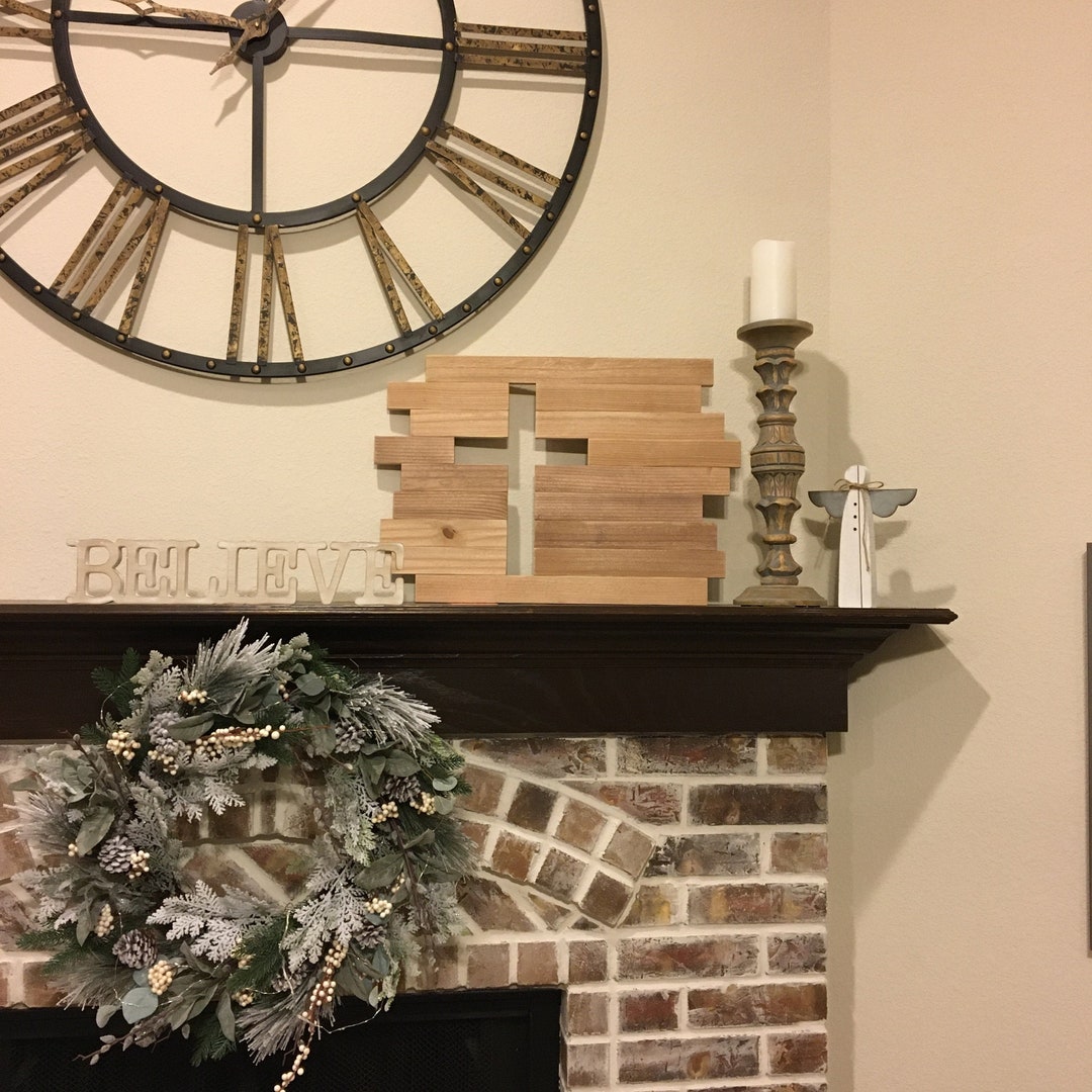 Wood Cross Wall Art, Wooden Hanging Wall Cross Decor, Rustic Cross Wall ...