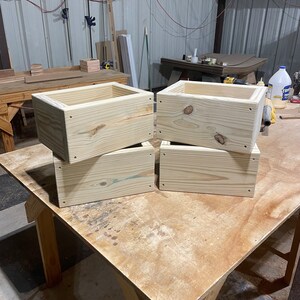 Planter Box, Outdoor Wooden Planter Box, Wood Planter Box, Pine Planter ...