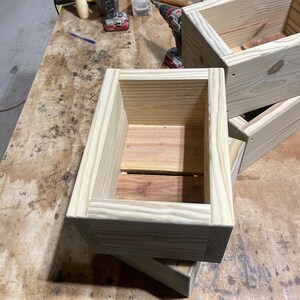 Planter Box, Outdoor Wooden Planter Box, Wood Planter Box, Pine Planter ...