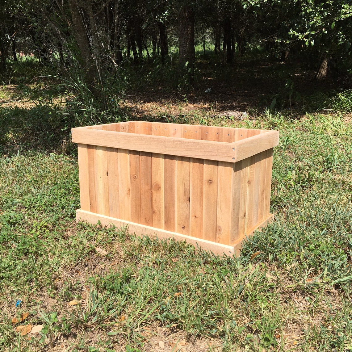 Cedar Planter Box, Cedar Planter, Planter Box, Patio Planter, Garden ...