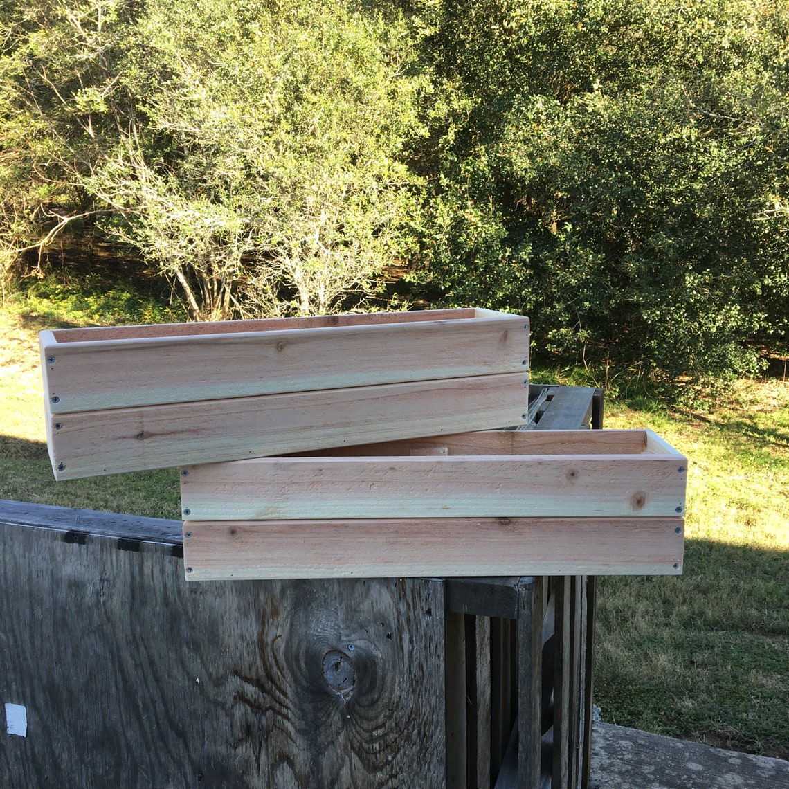 Planter Box Cedar Planter Box Window Box Cedar Window Box - Etsy