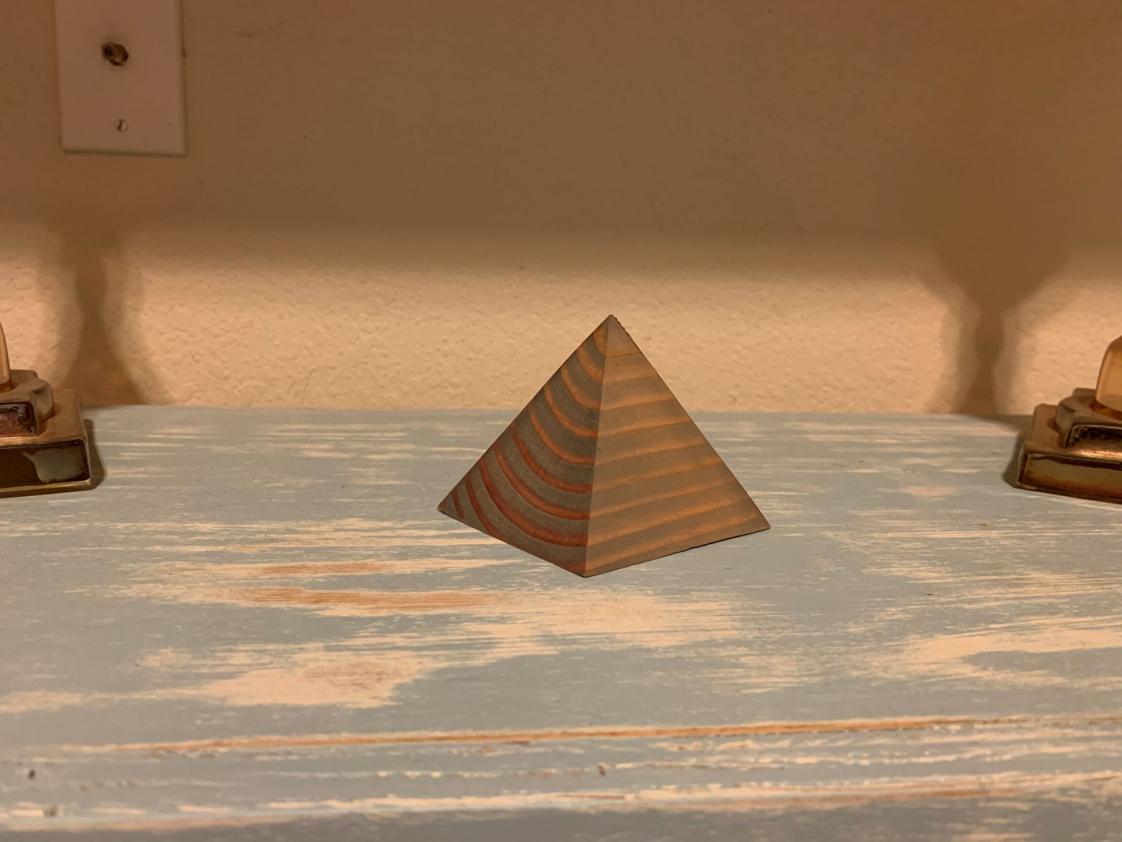 Wood Pyramid Block Pyramid Blocks Wood Pyramid Wood Blocks | Etsy