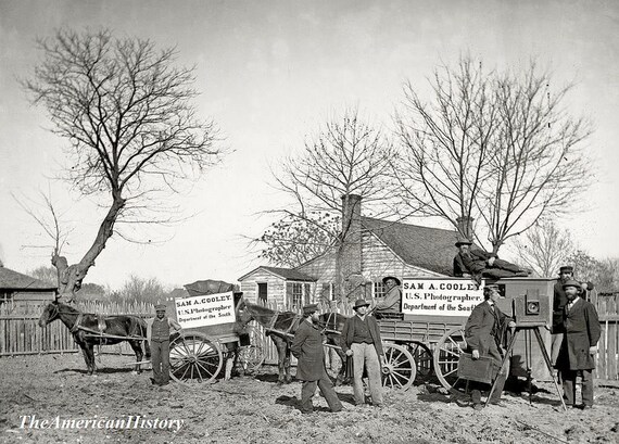 1865 Wagons and Camera of Sam A. Cooley U.S. Photographer | Etsy