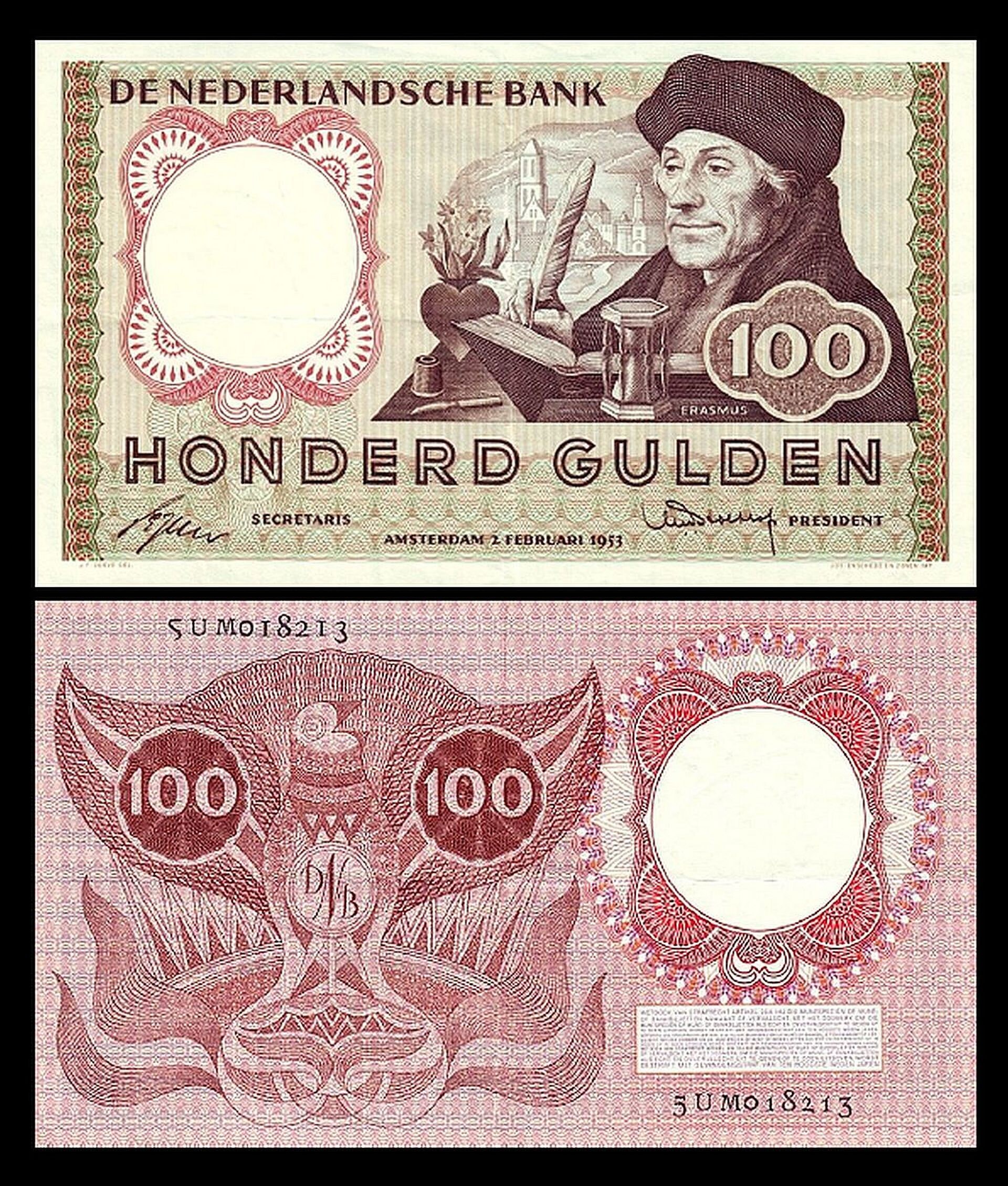 10 1000 Dutch Guilders Issue 1953-1956 5 Old Banknotes - Etsy Canada