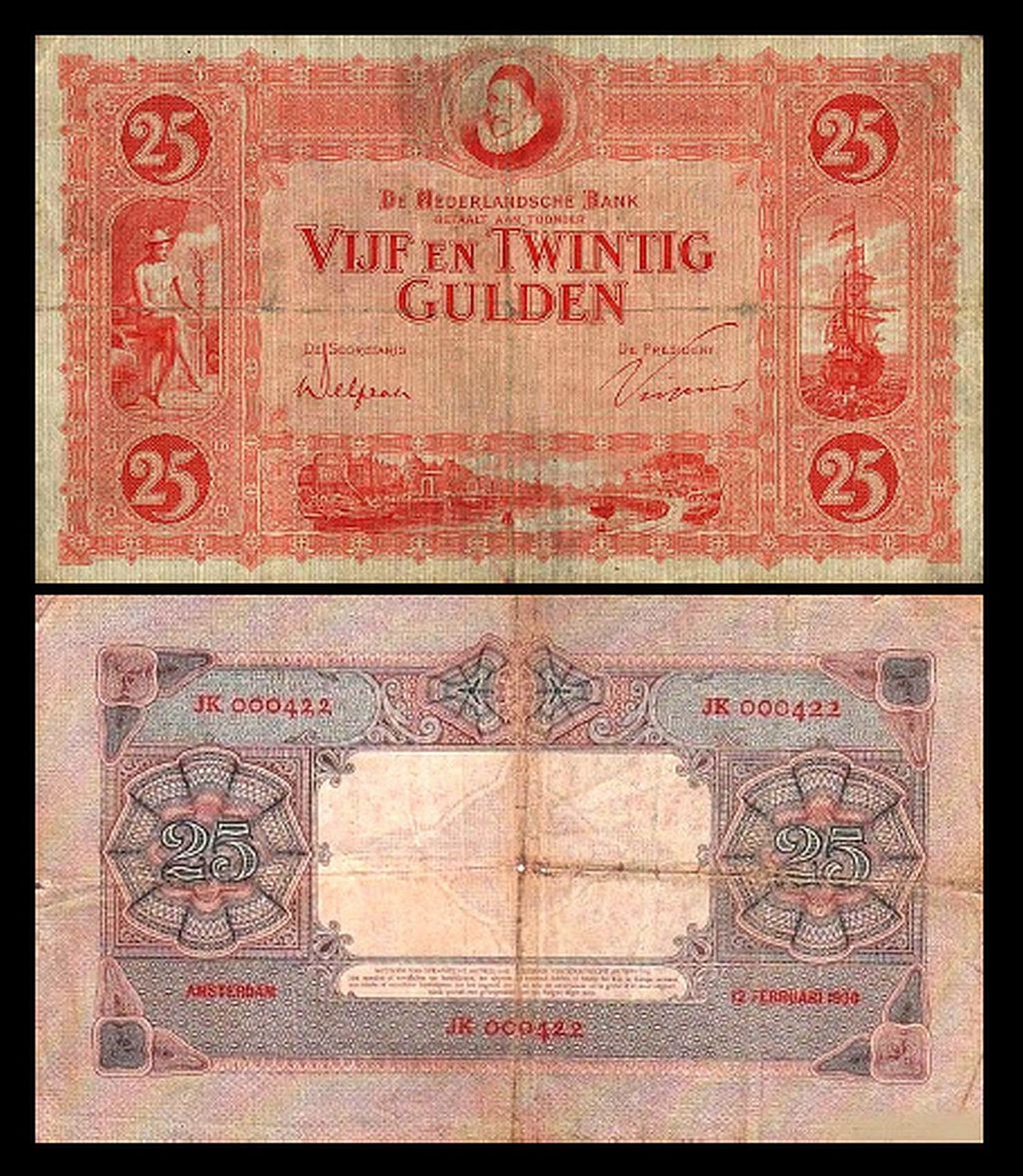 10 1000 Dutch Guilder Edition 1924-1938 6 Old Banknotes - Etsy Canada