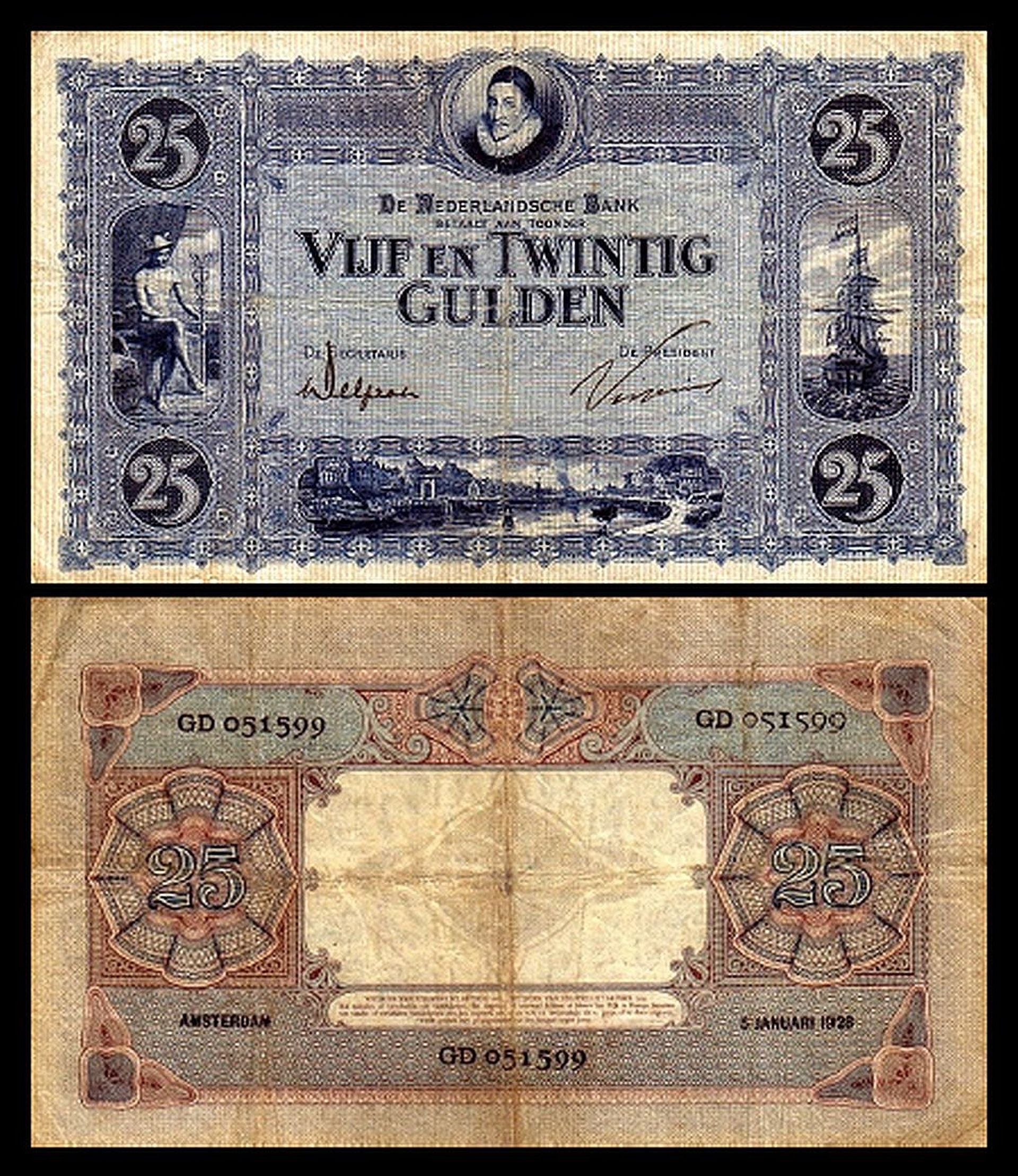 10 1000 Dutch Guilder Edition 1924-1938 6 Old Banknotes - Etsy Canada