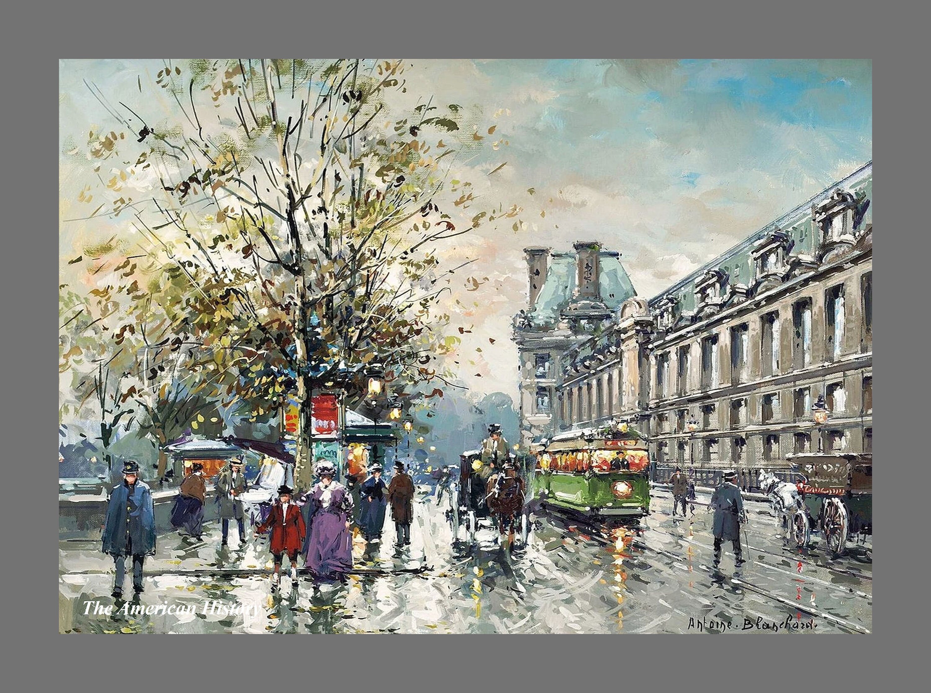 2054 Rive Gauche Paris by Antoine Blanchard Giclee Fine - Etsy