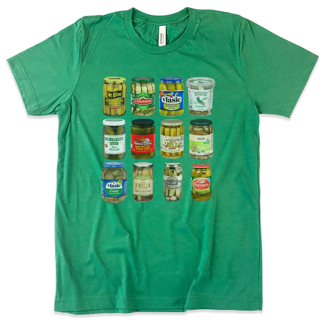 Pickle Jar Brands T-shirt, Funny Pickle Shirt, Foodie Shirt, Pop ...
