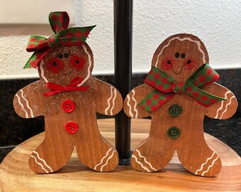 Wood Gingerbread Man | Etsy