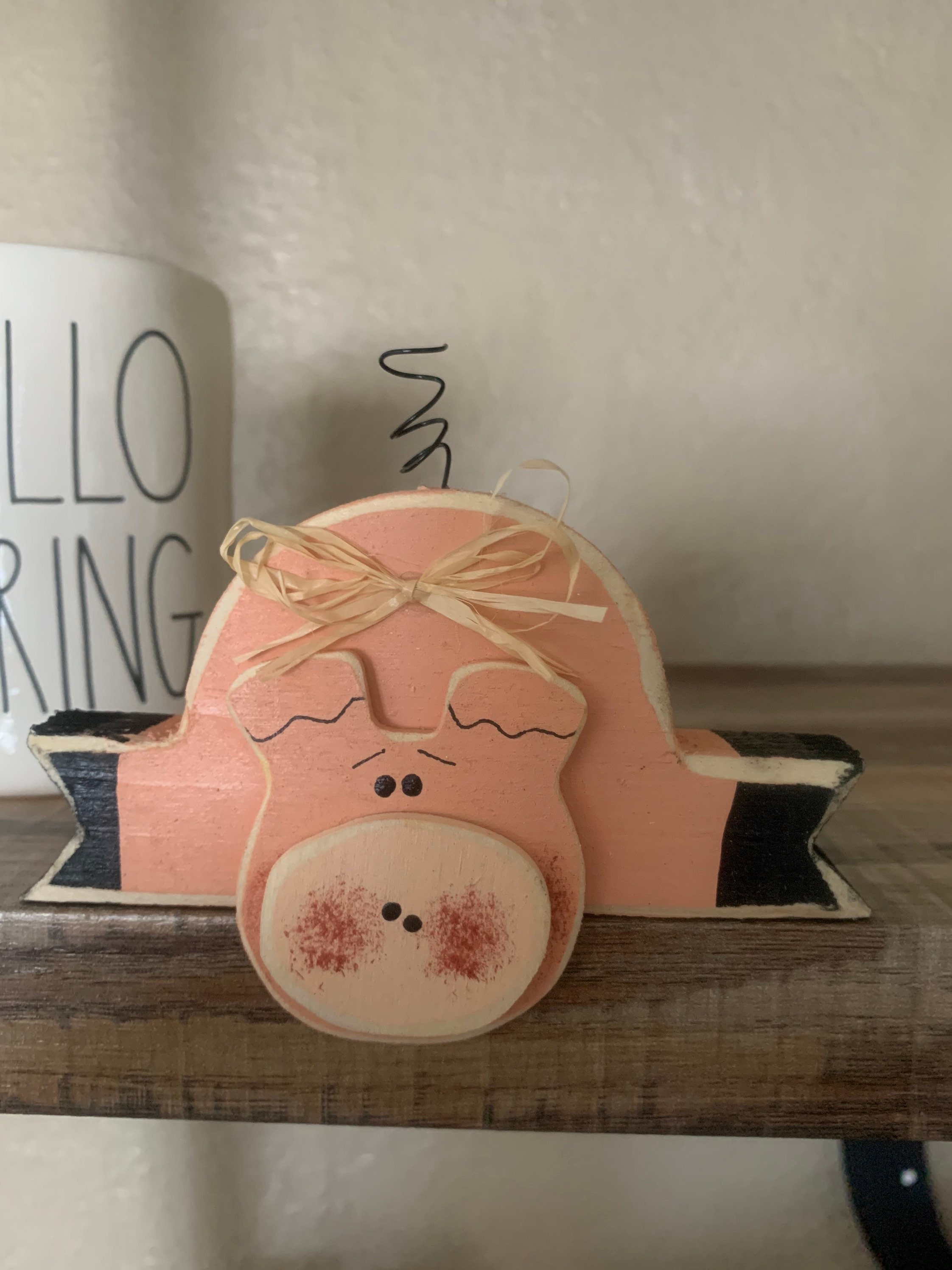 Pig Shelf Sitter - Etsy