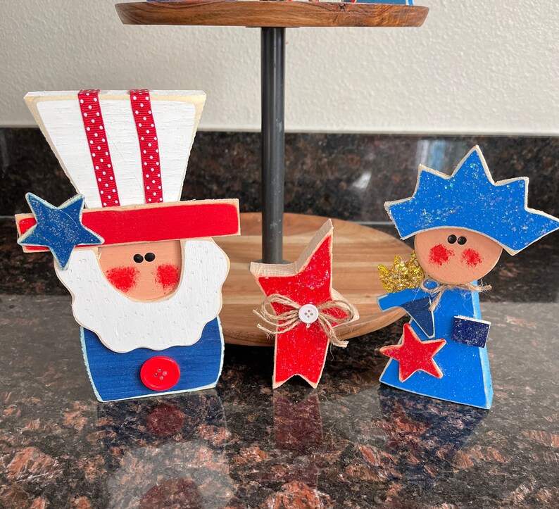 Uncle Sam & Lady Liberty - Etsy