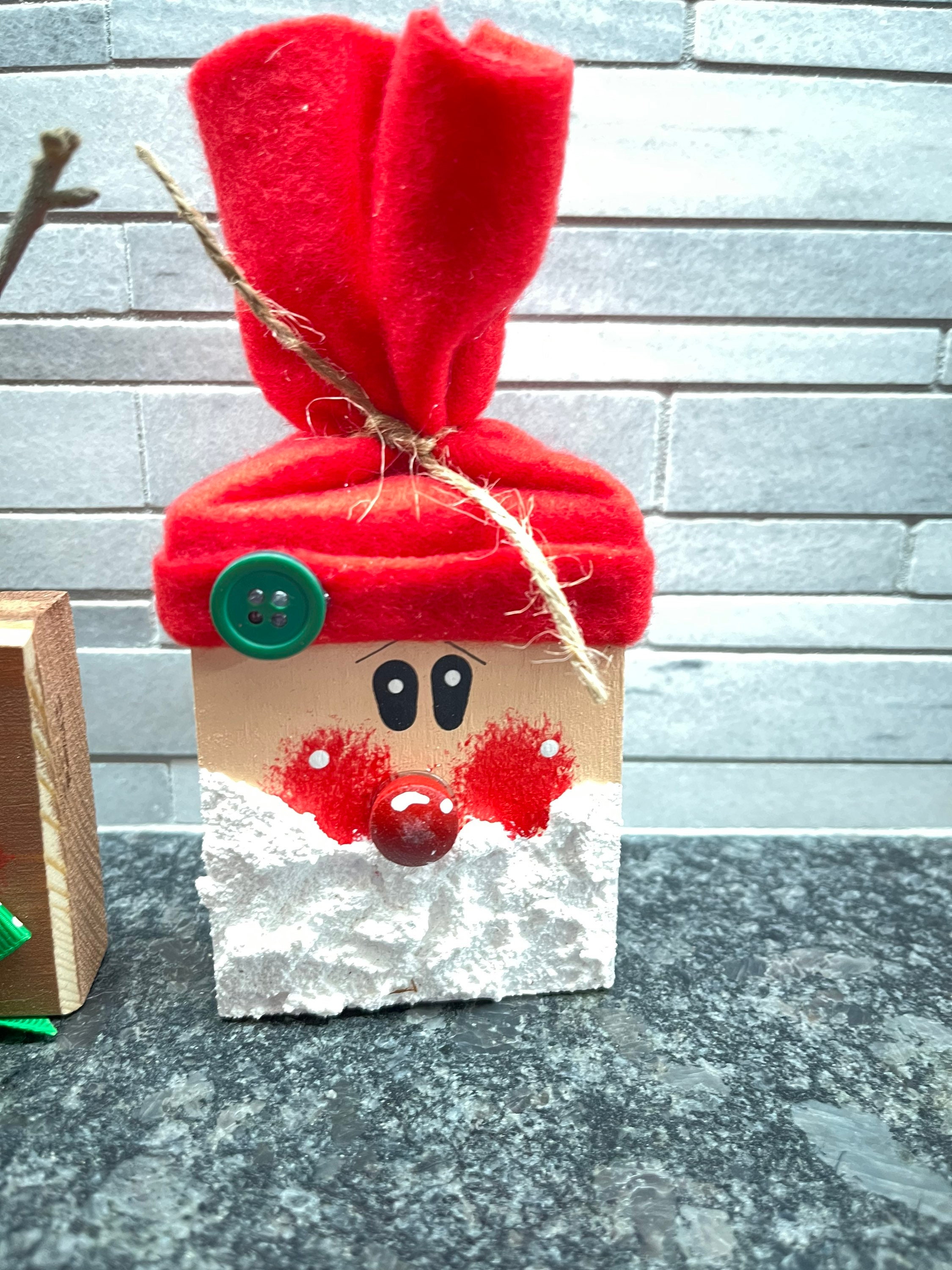 Santa & Reindeer Blocks - Etsy