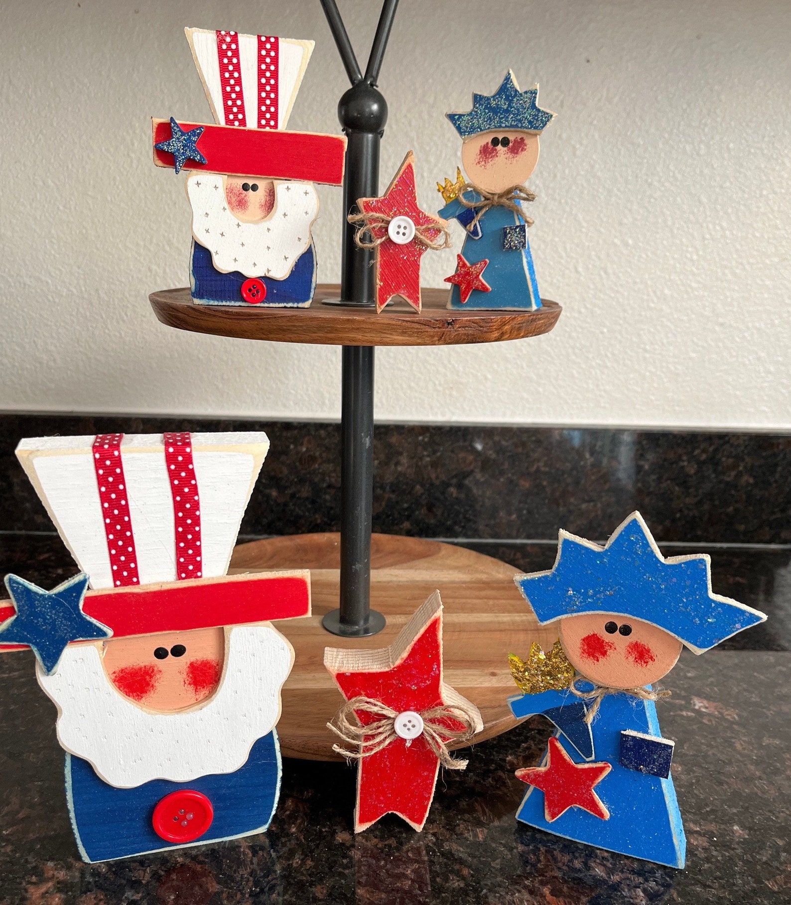 Uncle Sam & Lady Liberty - Etsy