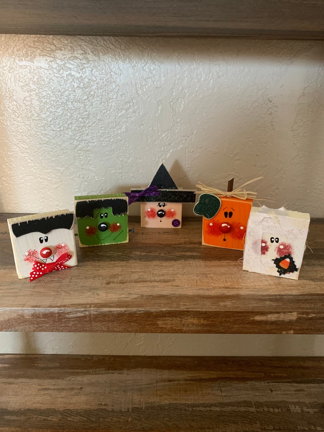 Halloween Block Heads - Etsy