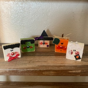 Halloween Block Heads - Etsy