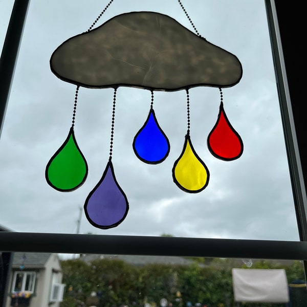 Stained Glass Cloud - Etsy