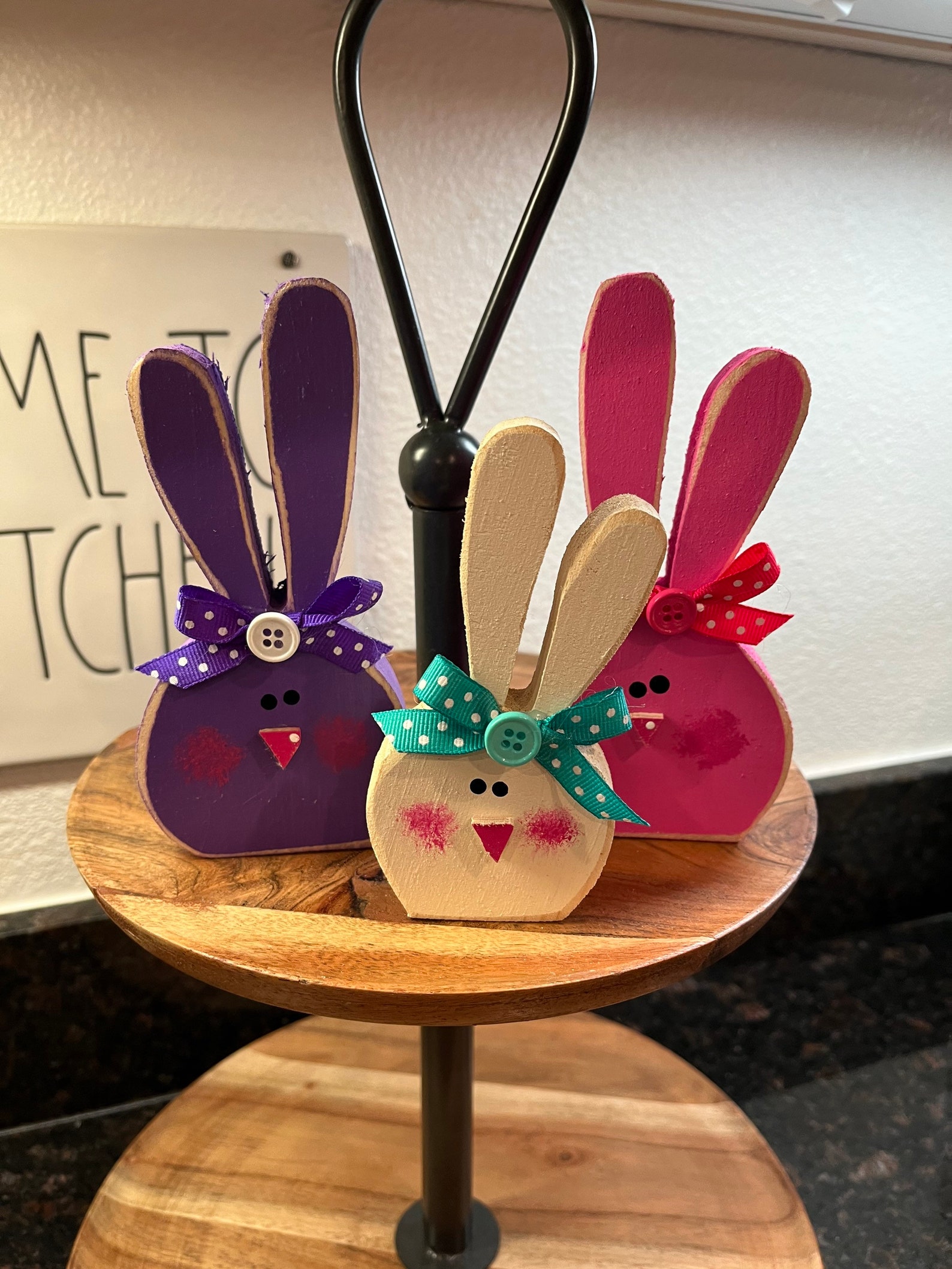 Adorable Bunny Trio Your Choice of Color - Etsy