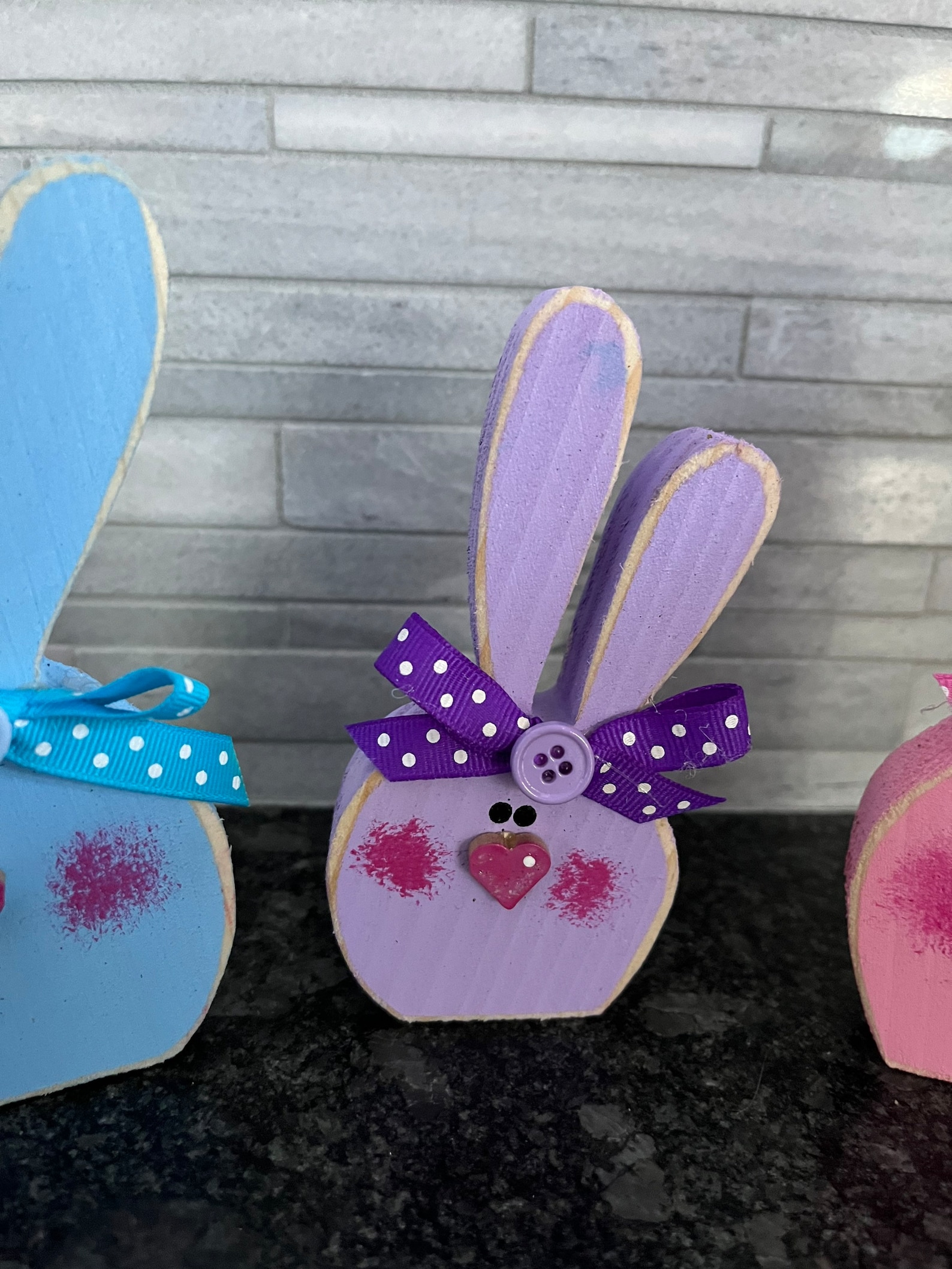 Adorable Bunny Trio Your Choice of Color - Etsy
