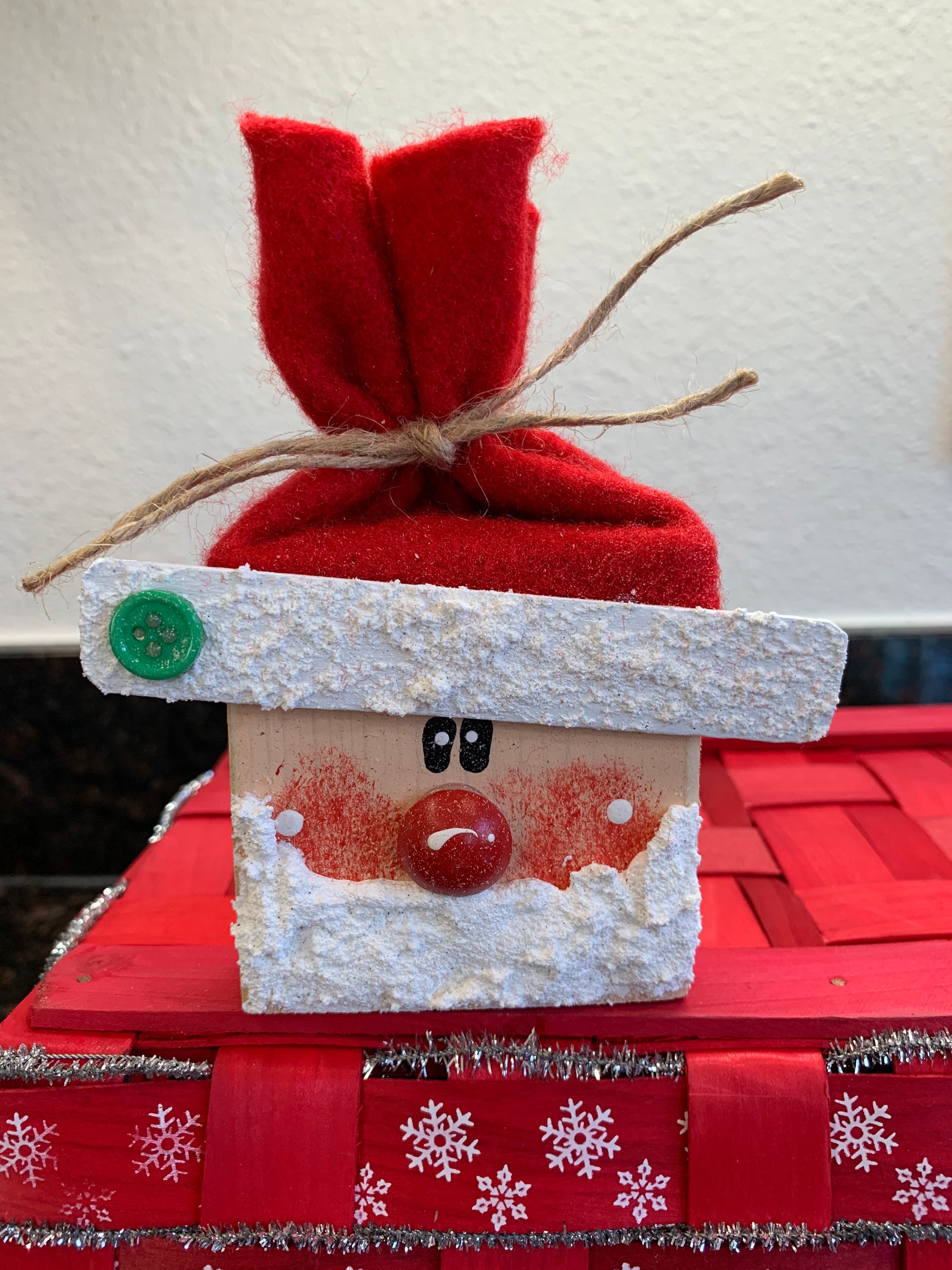 Santa & Reindeer Blocks - Etsy