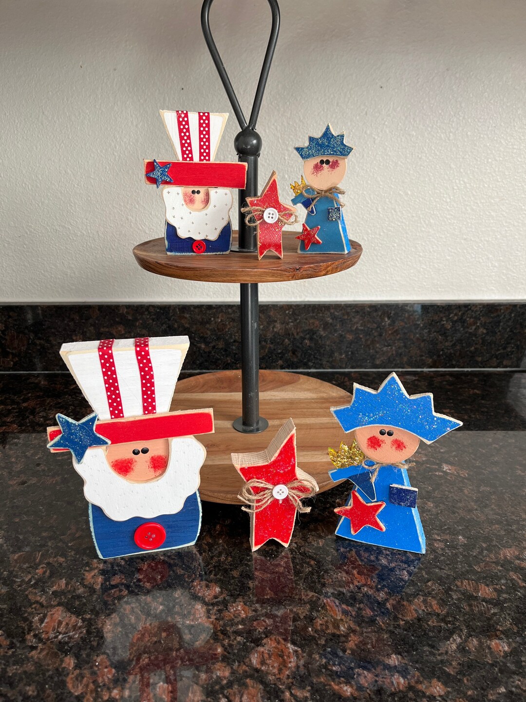 Uncle Sam & Lady Liberty - Etsy