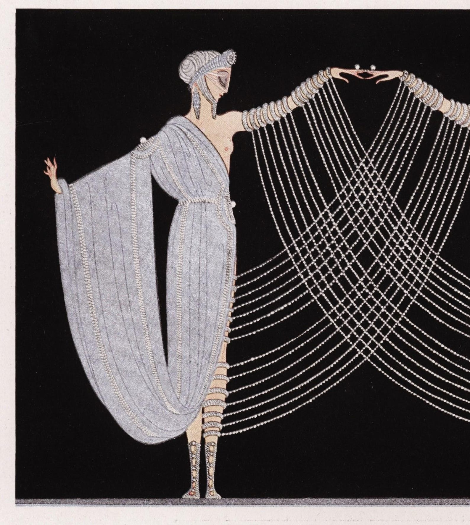 RARE! RARE! 1926 Original Art Deco Erté Lithograph "marriage Dance" - Etsy