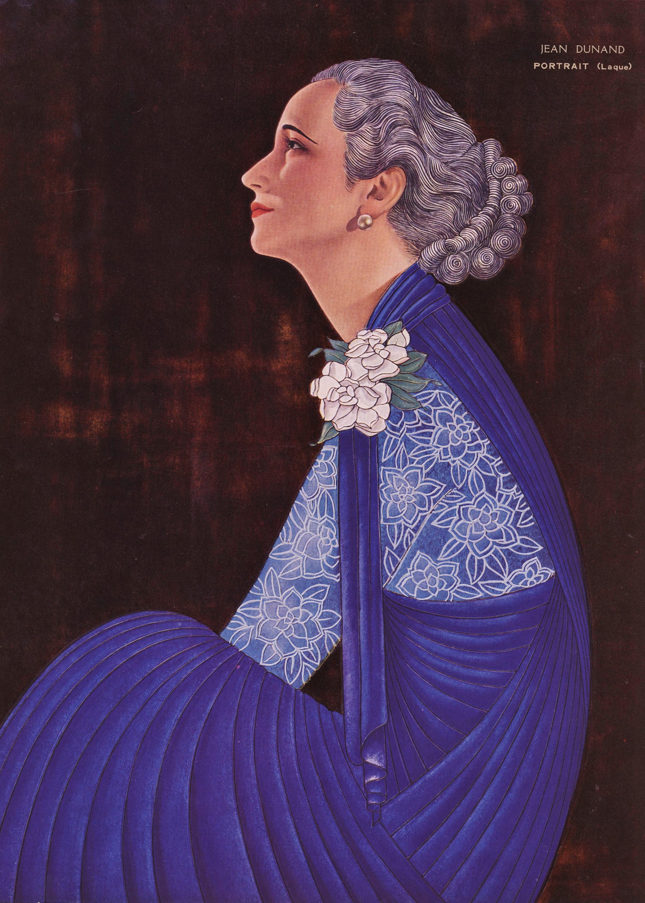 1934 Art Deco Portrait Lithograph by Jean Dunand - Etsy