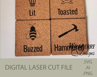 Buzzed Hammered Svg - Etsy