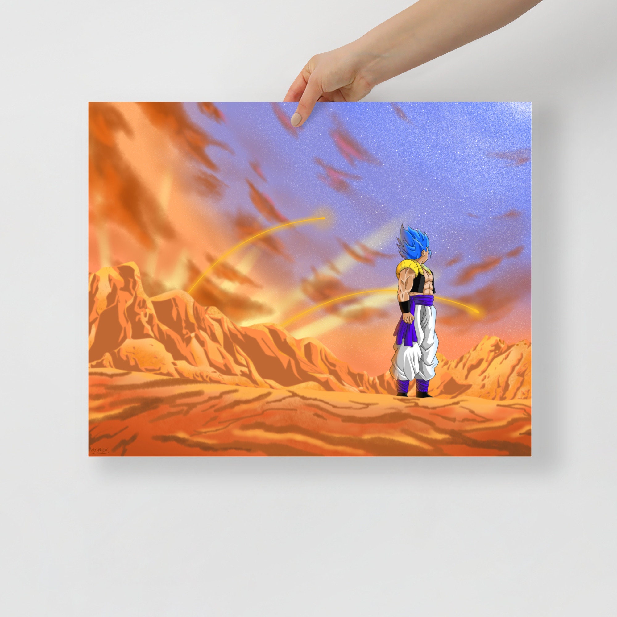 Gogeta Dragon Ball Z Poster - Epic Anime Wall Art - Premium DBZ Decor ...