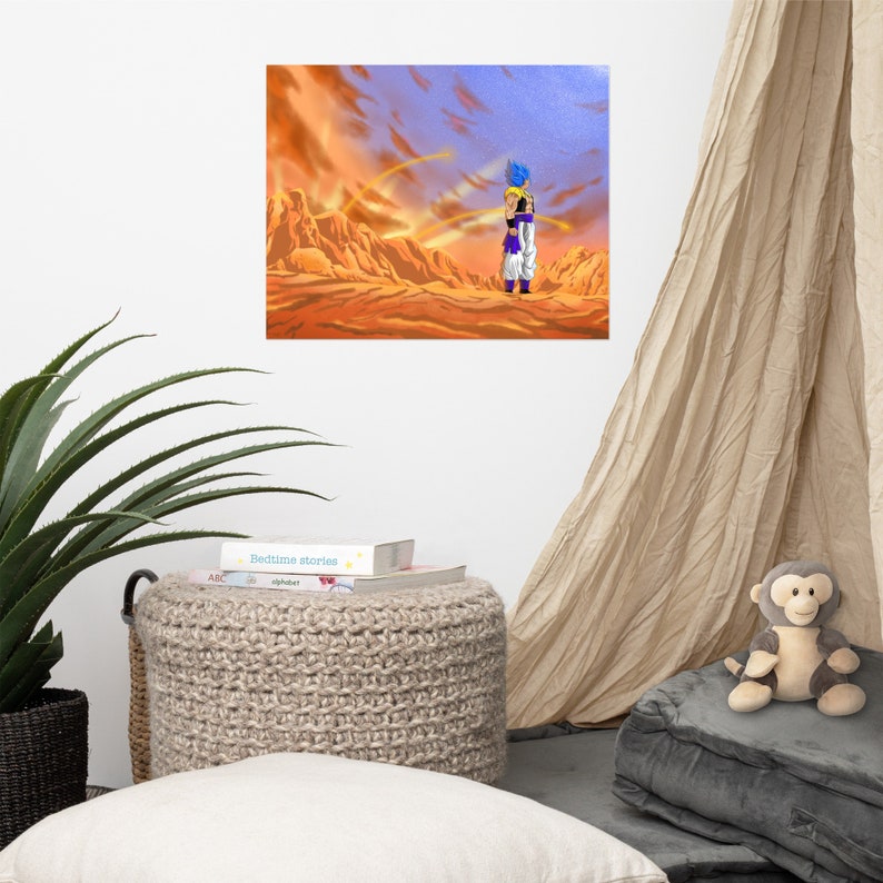 Gogeta Dragon Ball Z Poster - Epic Anime Wall Art - Premium DBZ Decor ...