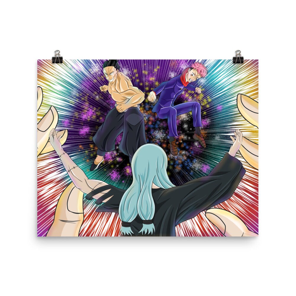 Jujutsu Kaisen Poster | Yuji Itadori Todo Vs Mahito | Anime Wall Art ...