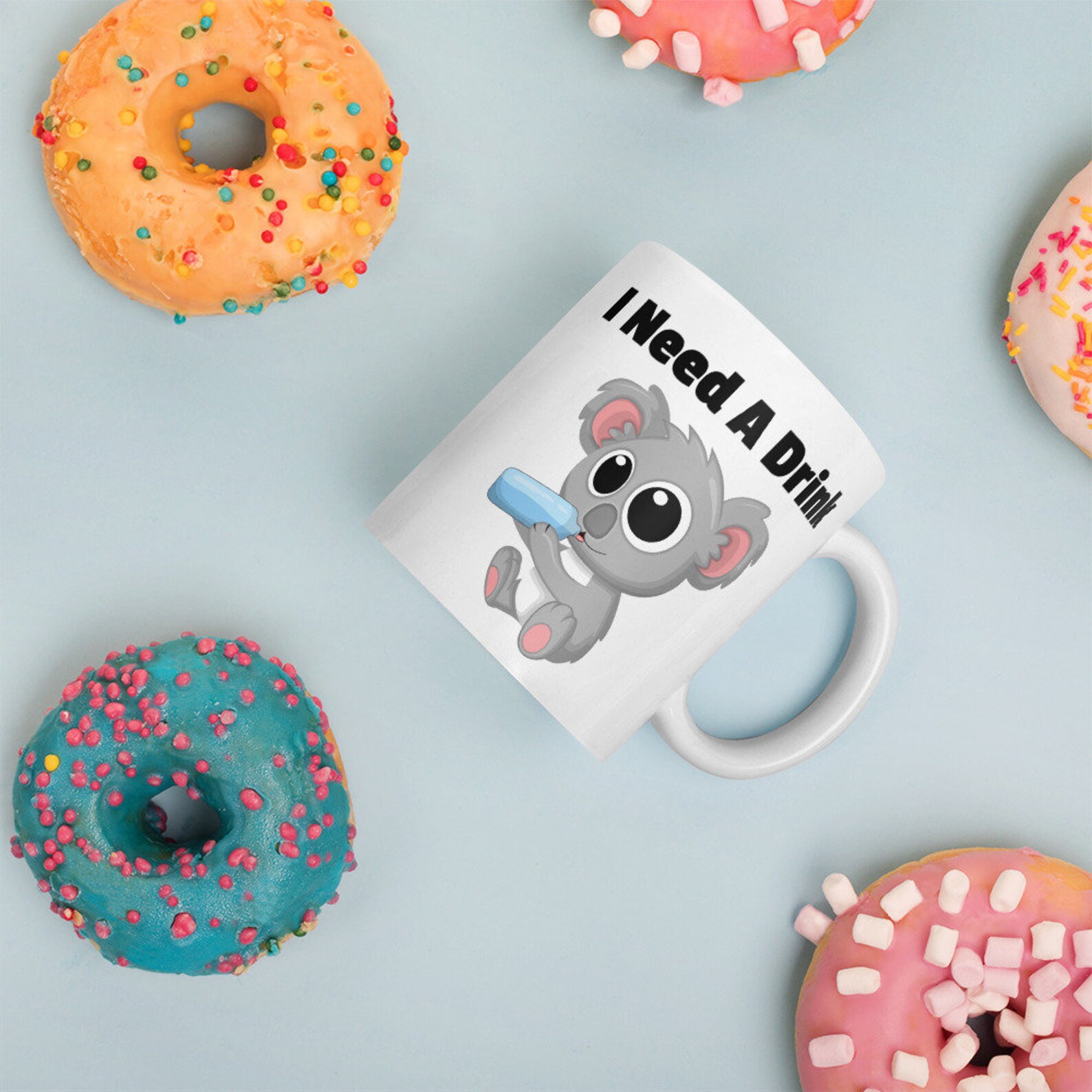 Koala Drinking Mug Australian Koala Bear Mug - Etsy