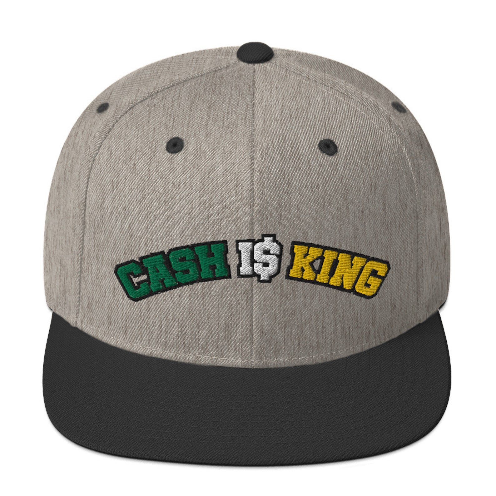 Cash is King Snapback Hat Cash Quote Cap Life Quote Unisex Adjustable ...