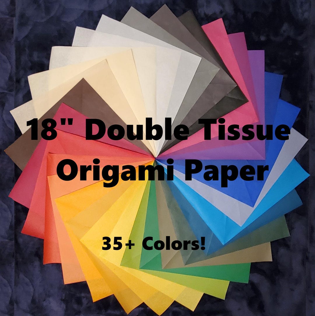 Double Tissue Origami Paper - Large (18in/45cm) - Etsy