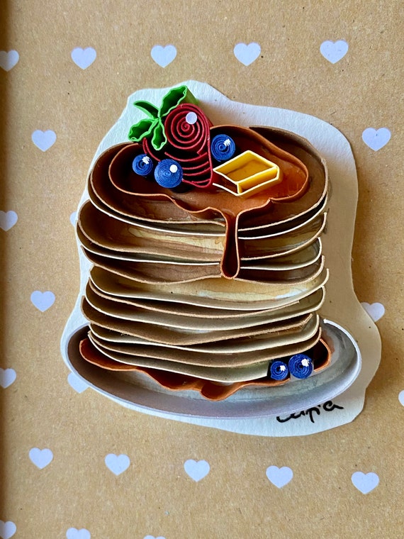 Pancakes Wall Art Breakfast Theme Art Decor Quilled Wall - Etsy