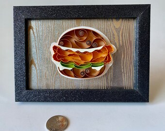 Paper Quilling Burger - Etsy