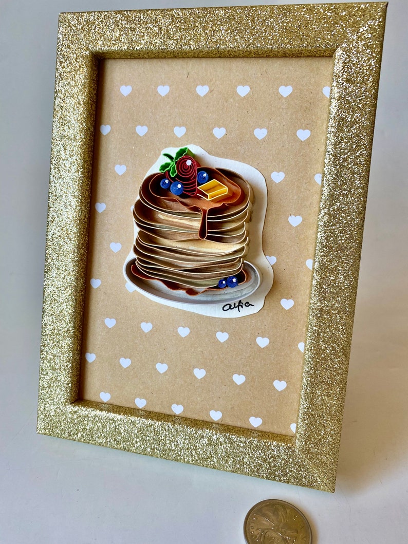 Pancakes Wall Art Breakfast Theme Art Decor Quilled Wall - Etsy