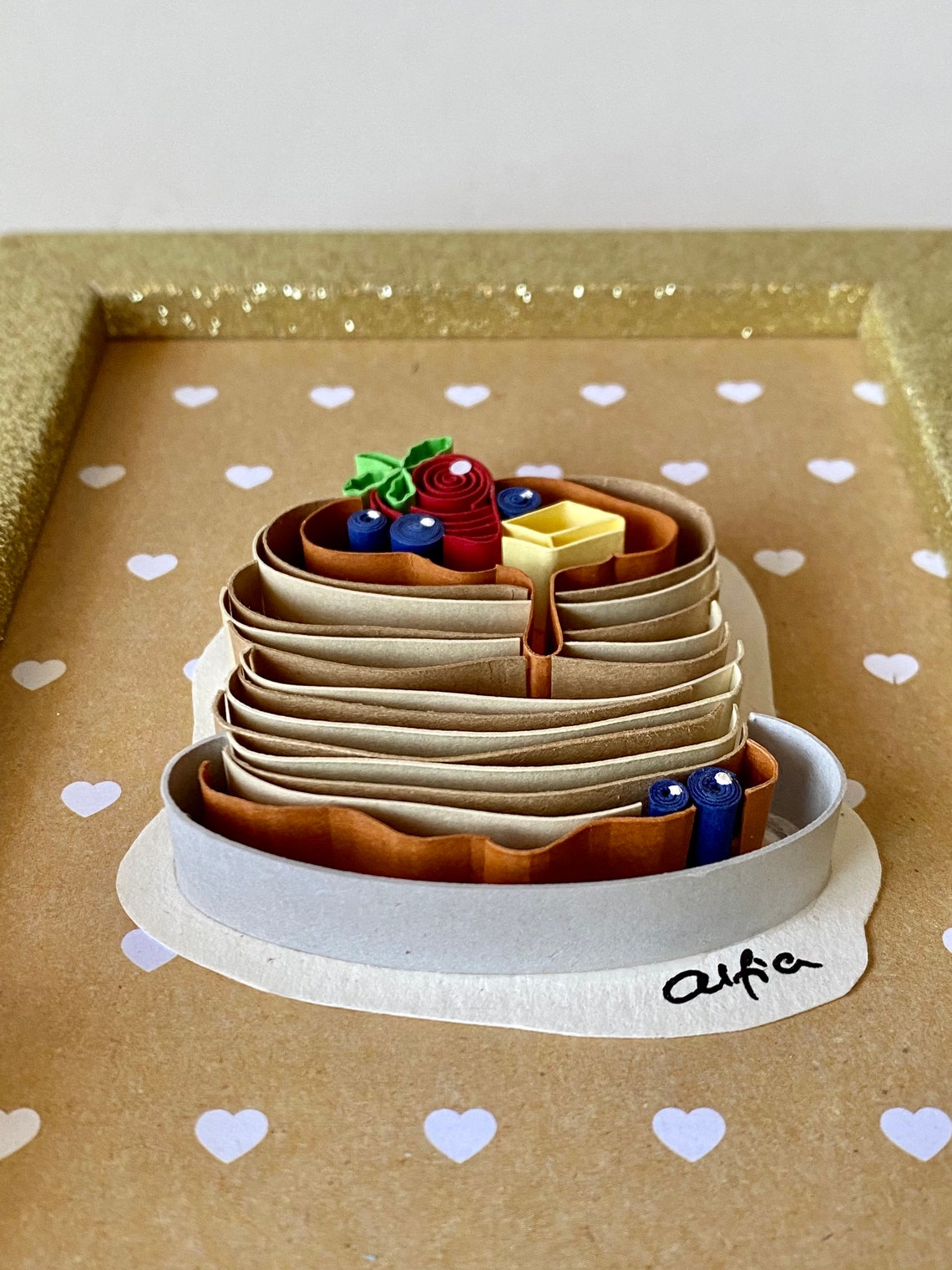 Pancakes Wall Art Breakfast Theme Art Decor Quilled Wall - Etsy