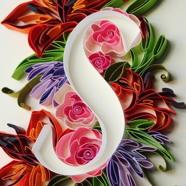 Quilled Monogram - Etsy