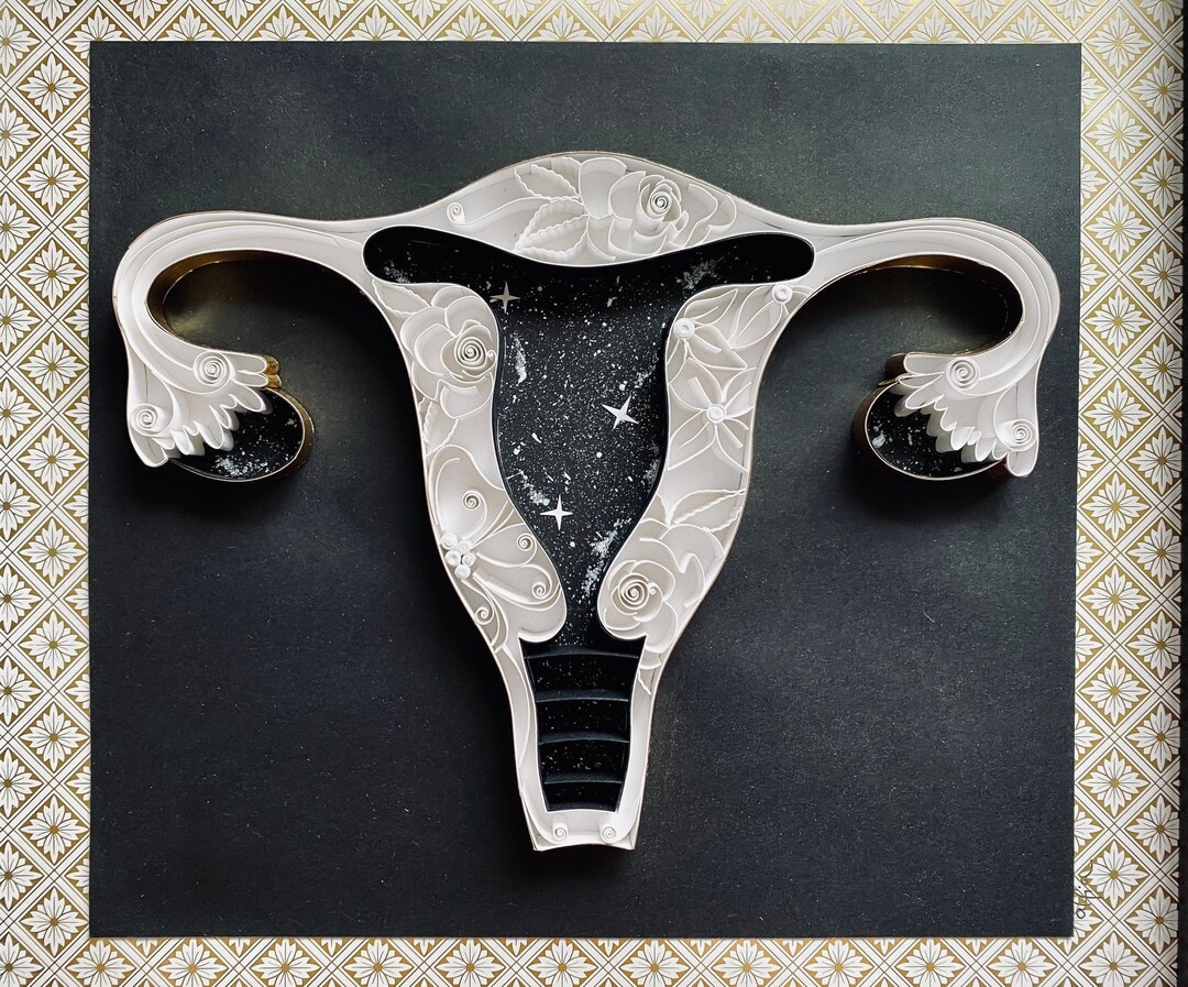Uterus Wall Art, Uterus Galaxy Art, Female Power Art, Female ...