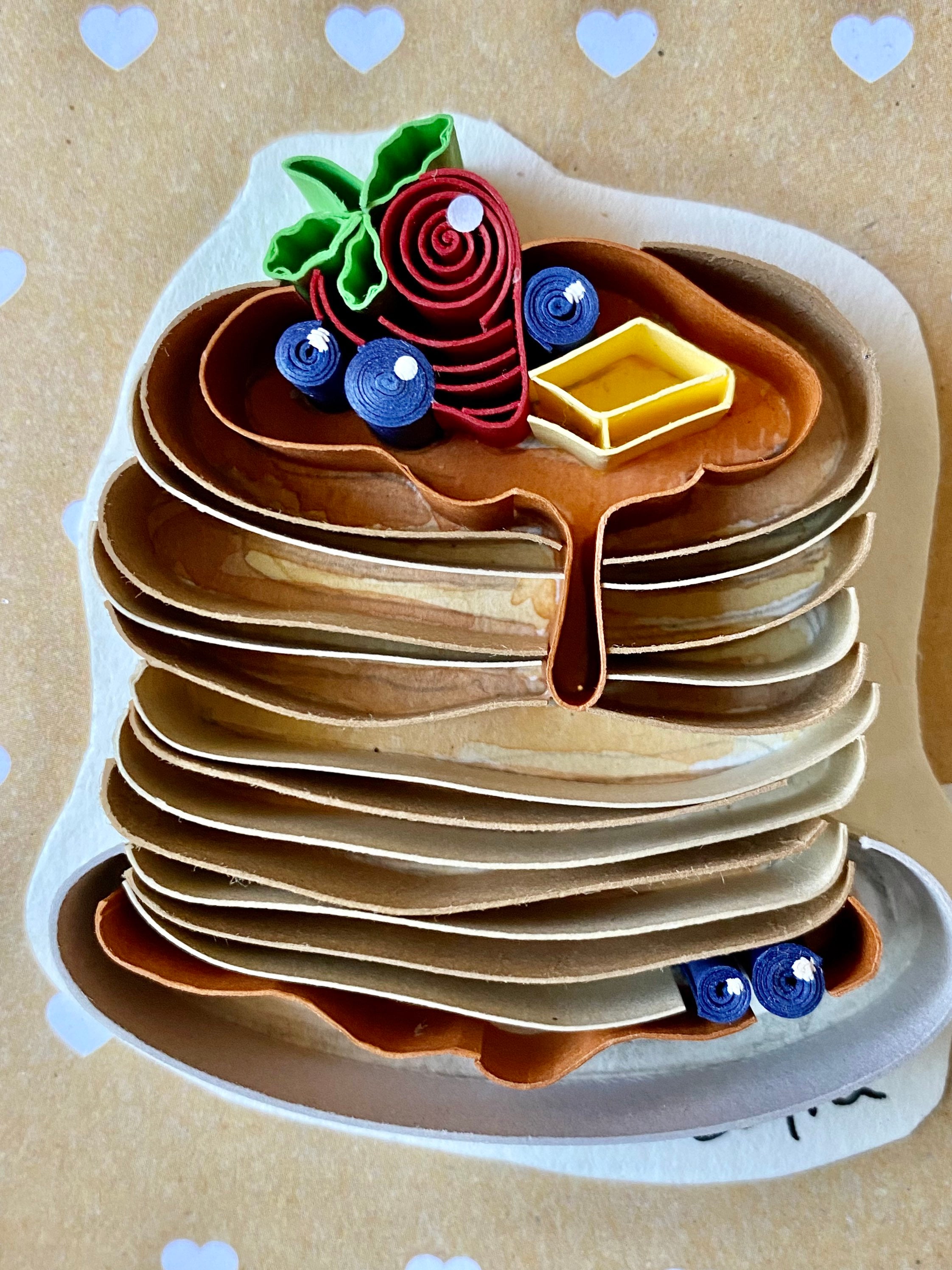 Pancakes Wall Art Breakfast Theme Art Decor Quilled Wall - Etsy