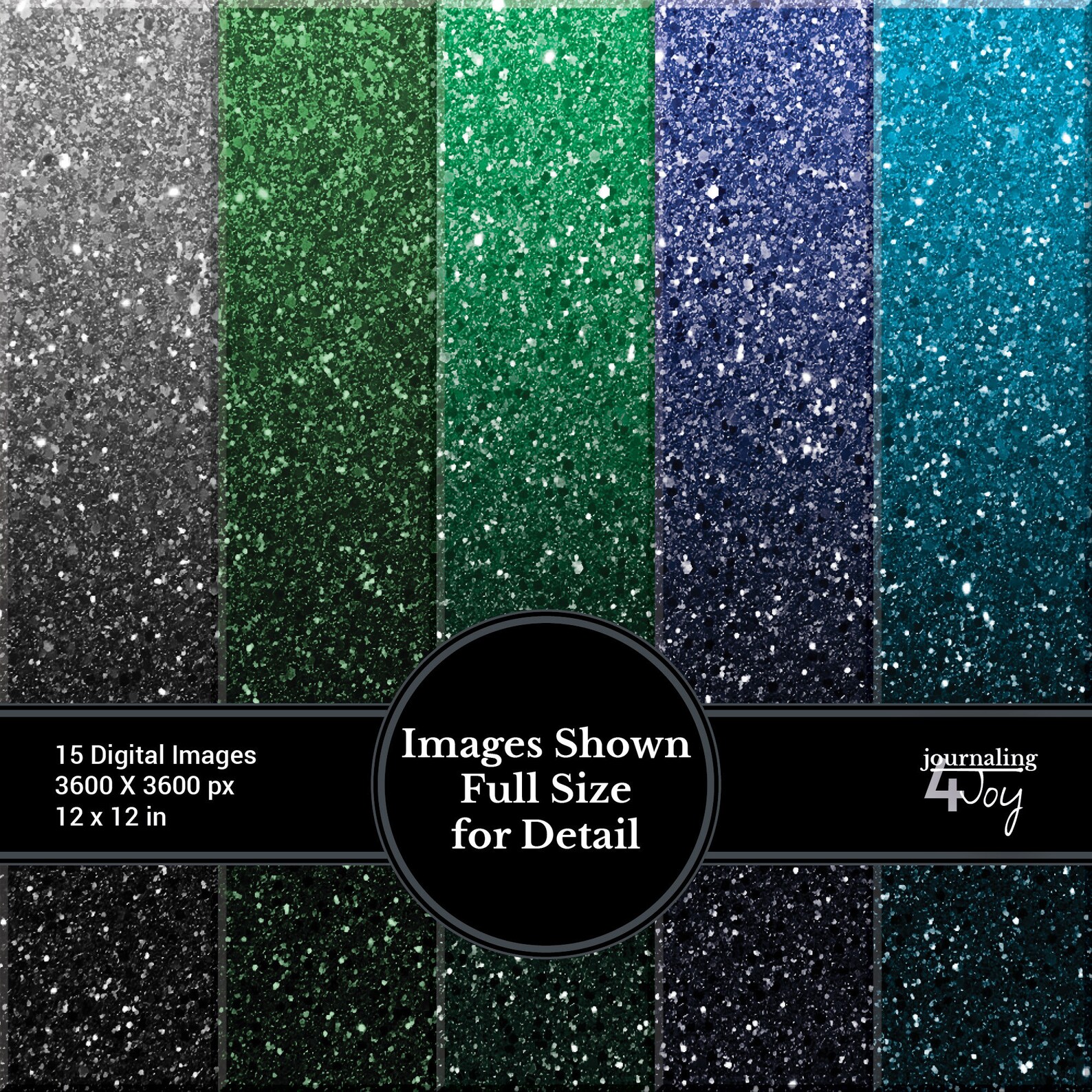 15 Black Glitter Ombre Digital Paper, Glitter Backgrounds, Glitter ...