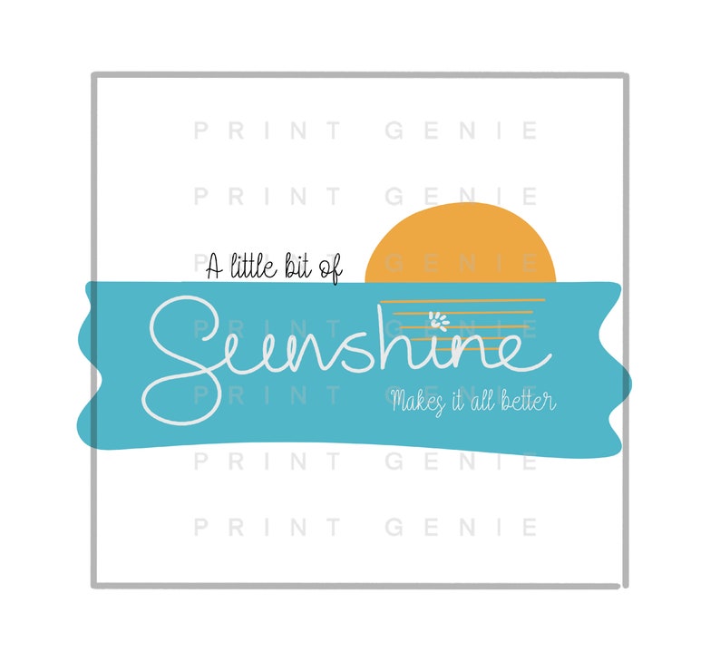 Sunshine Text Svg Png Jpg Clip Art Digital Download - Etsy