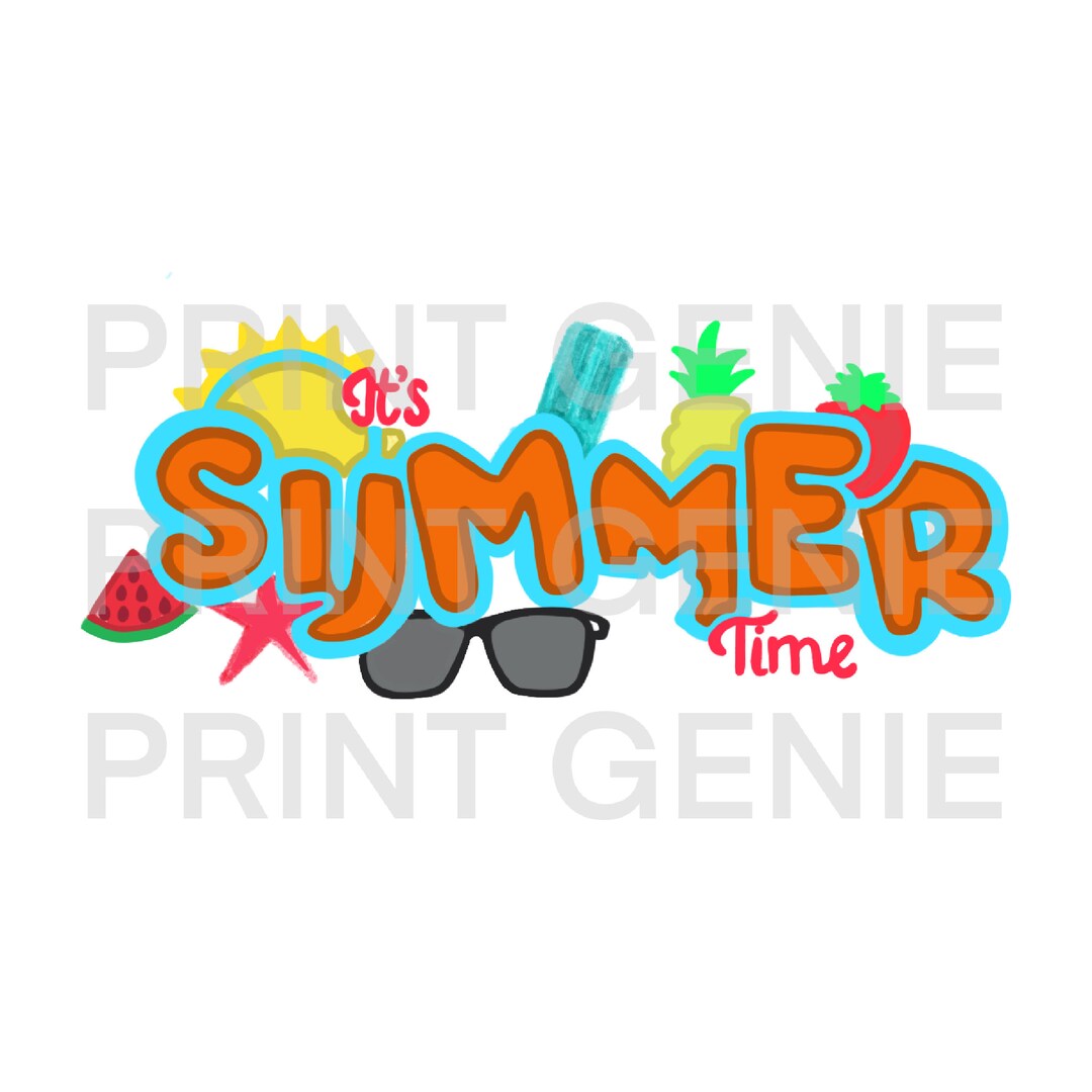 Summer Text Clip Art Digital Download Png - Etsy