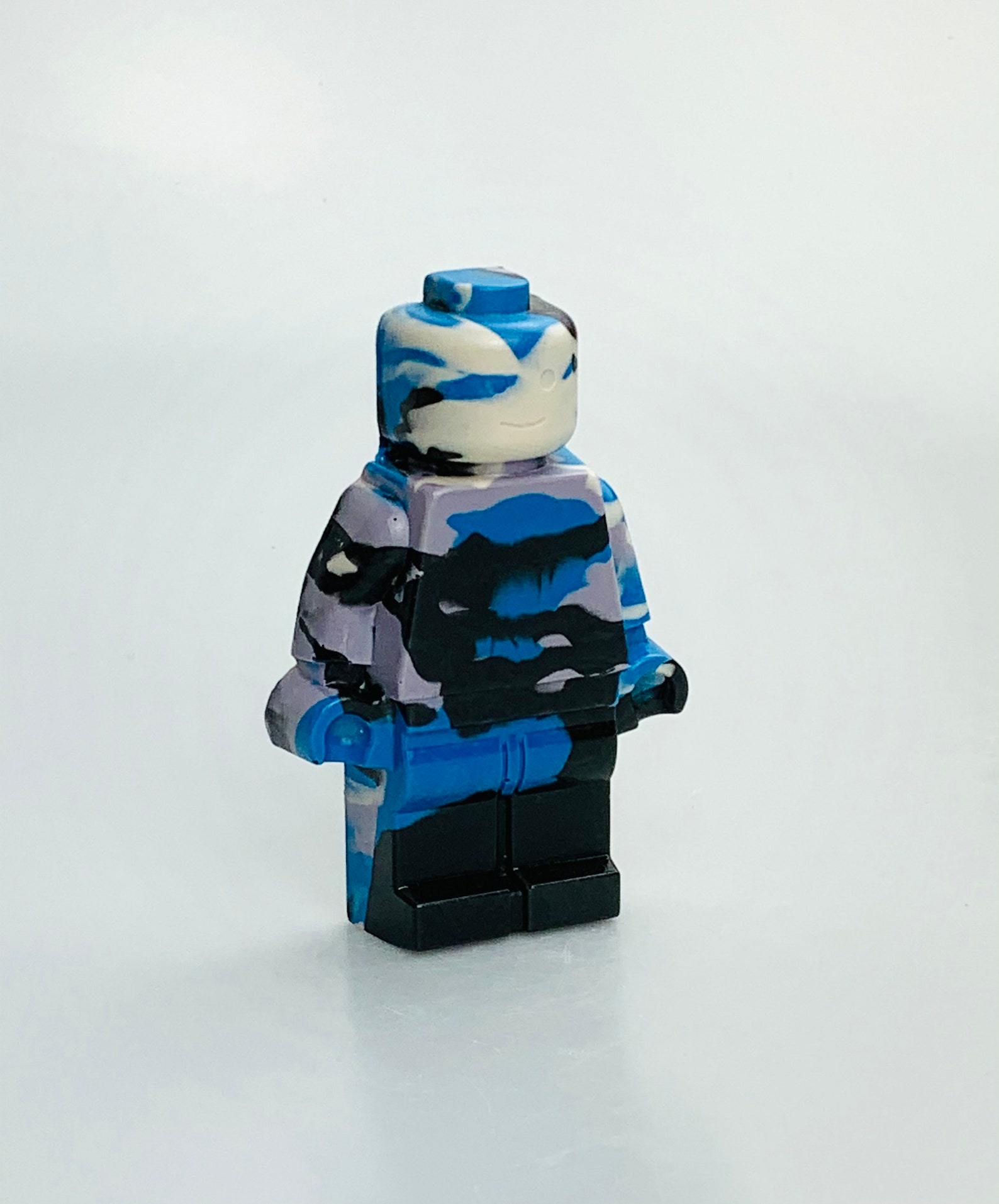 Blue Black Camo Lego Figure Ornament. Lego Man Gift. | Etsy