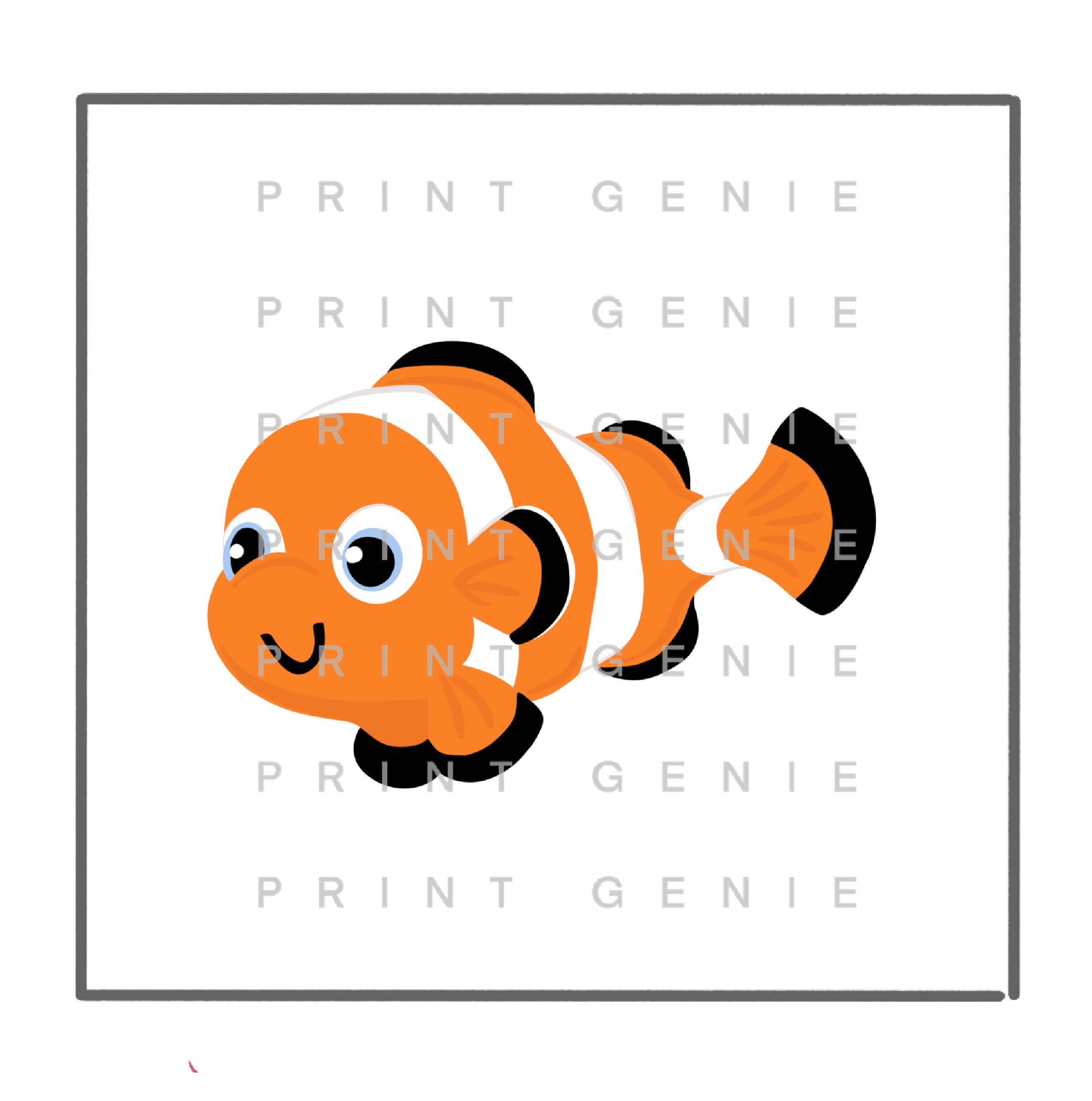 Nemo Fish Cutting File Svg Png Jpg Instant Digital Download Clip Art - Etsy