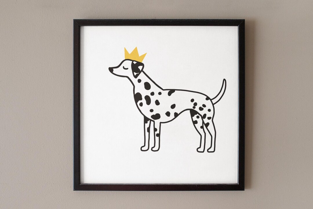 Dalmatian Art Print Square Wall Art Print Animal Wall Art - Etsy