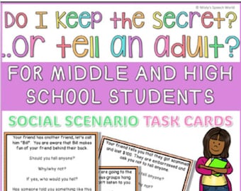 Speech Therapy Download: What Would You Do If... Problem Solving ...