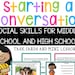 Speech Therapy Download: Conversation Starters Social Skills | Etsy