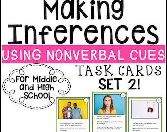 Speech Therapy Download: Making Inferences Using Nonverbal | Etsy